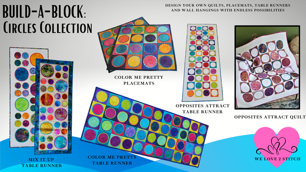 Build-A-Block: CIRCLES Collection – We Love 2 Stitch